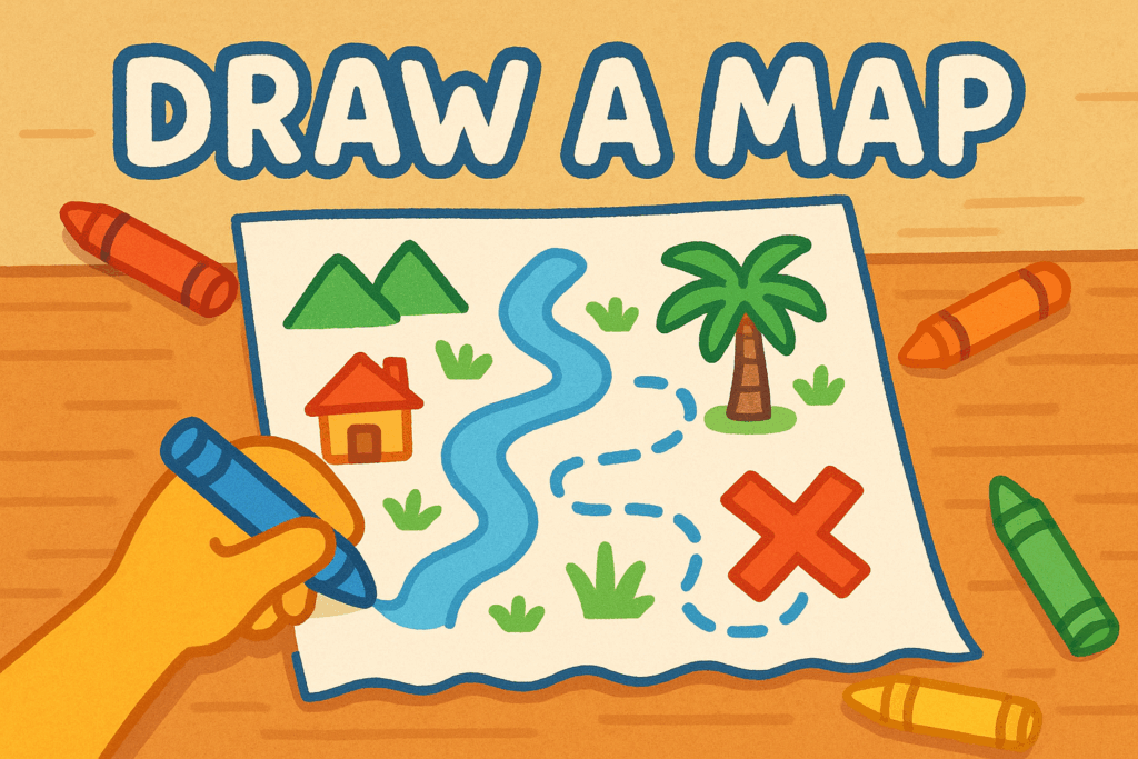 Draw a map – Offline Kids